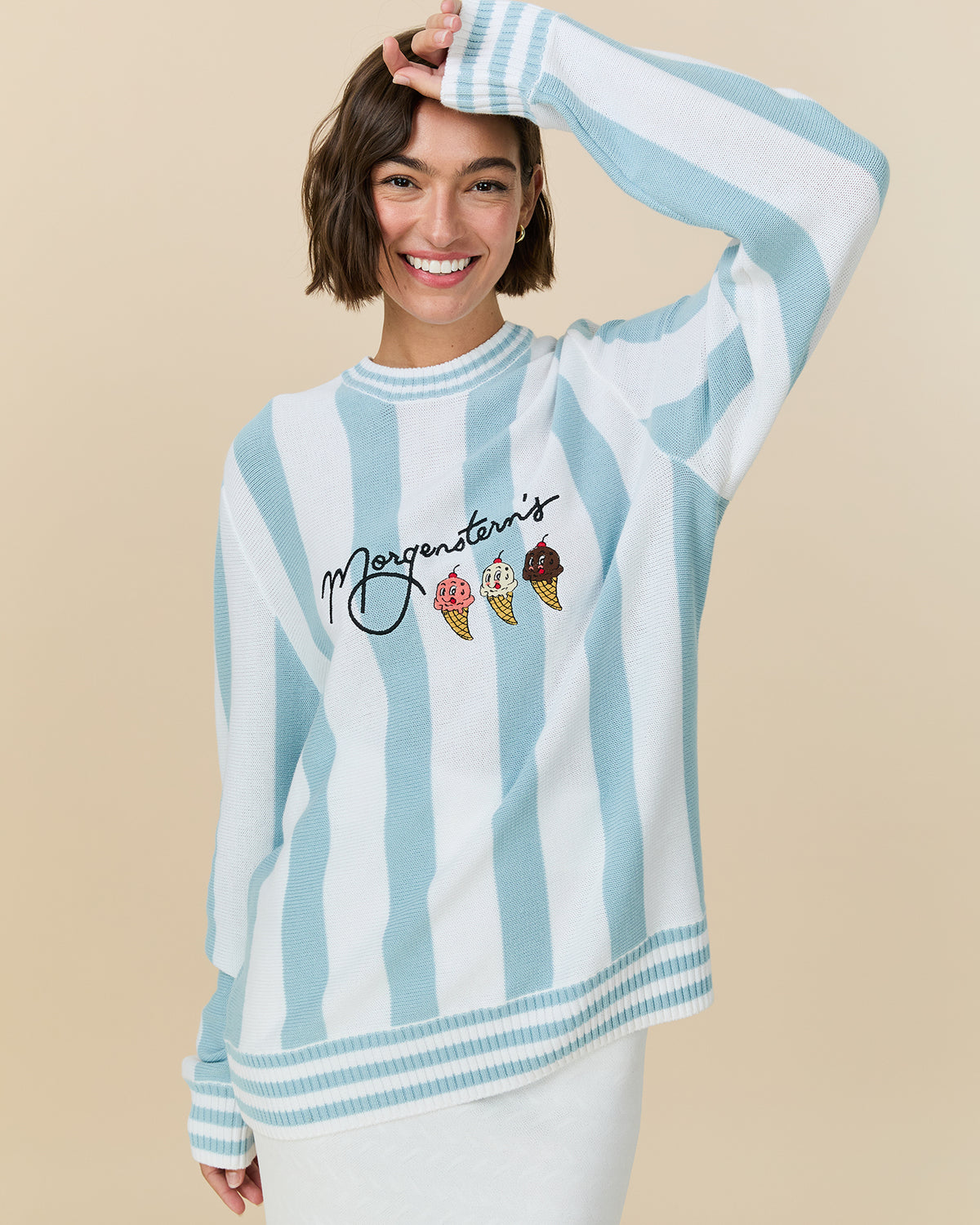 ROWING BLAZERS COTTON STRIPED SWEATER - BLUE – Morgenstern's Finest